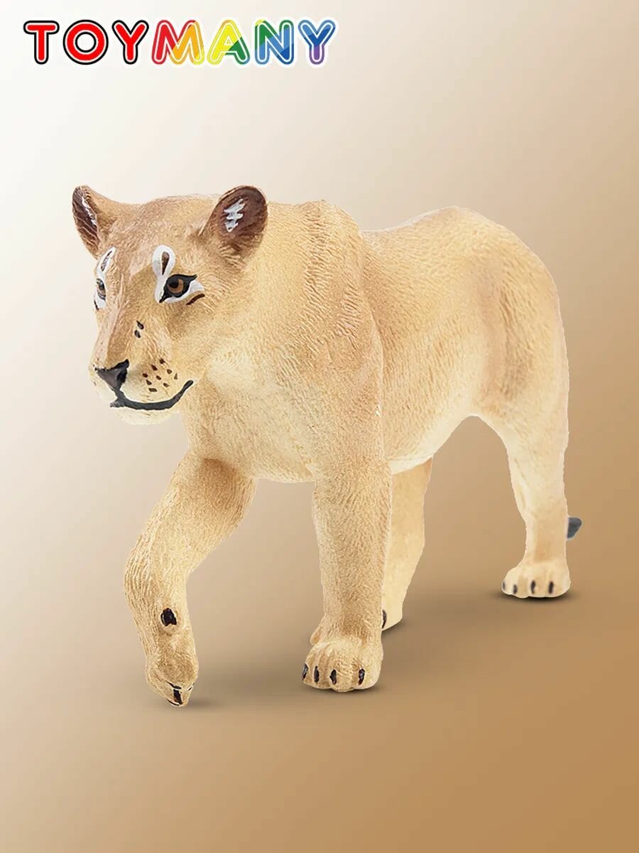 Toymany фигурка животного, гуляющая львица, коллекционная и реалистичная