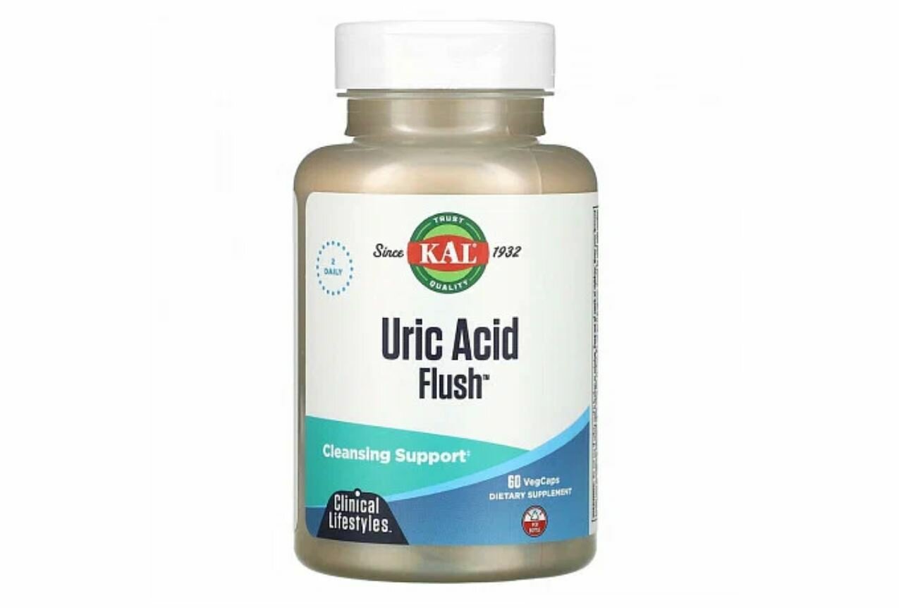 KAL URIC acid Средство для промывания с мочевой кислотой, 60 капсул
