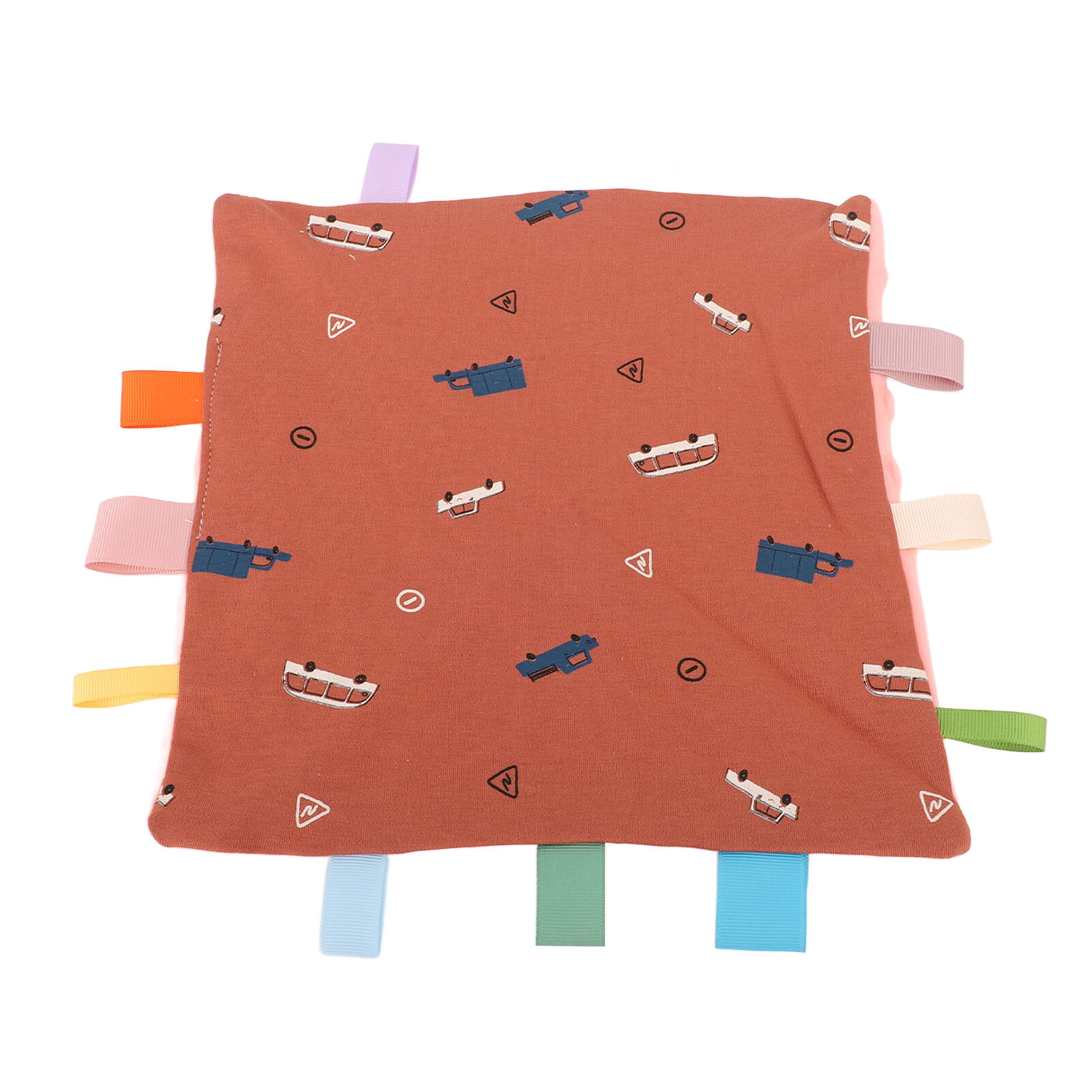 Одеяло безопасности ребенка с разноцветными метками Сенсорное успокаивающее одеяло хлопок утешительное одеяло для спальной машины