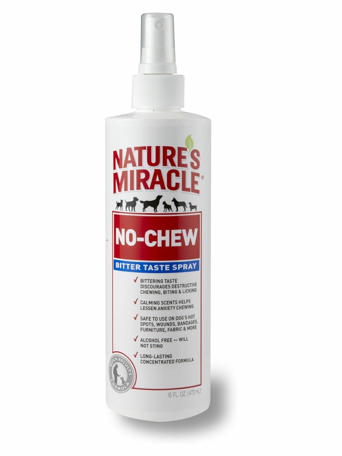 Nature's Miracle No-Chew Bitter Taste Spray Спрей-антигрызин для собак, 236 мл