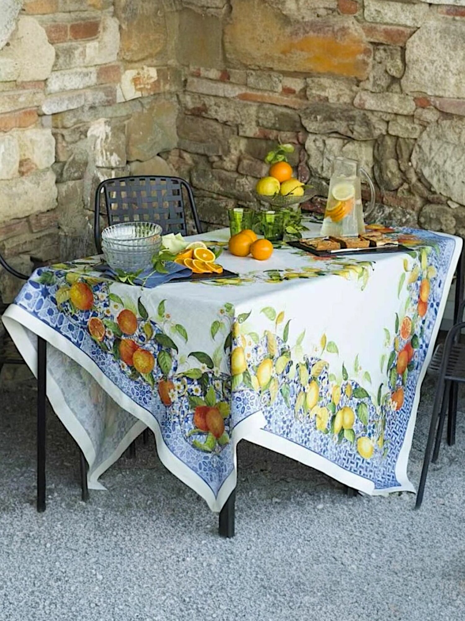 Скатерть Tessitura Toscana Telerie SEVILLANA CREMA, 170 270 см, лён