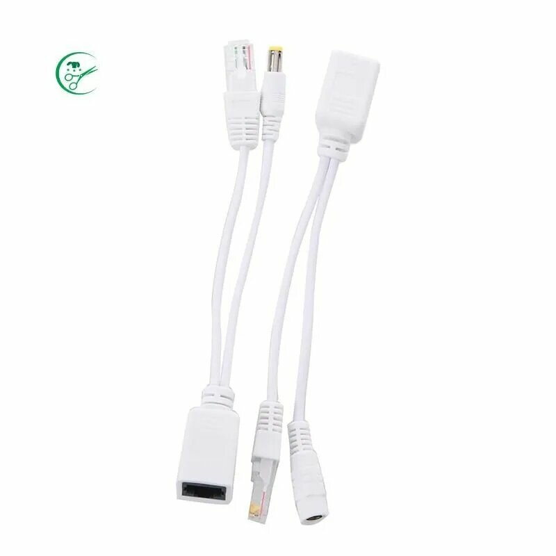 (E M ) Инжектор PoE-адаптера с пассивным питанием через Ethernet + Набор разветвителей 5 В 12 24 48
