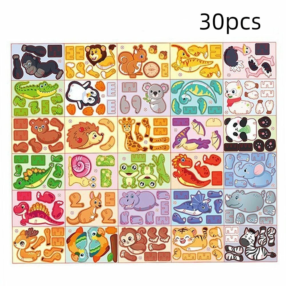 10 шт. 3D бумажный пазл