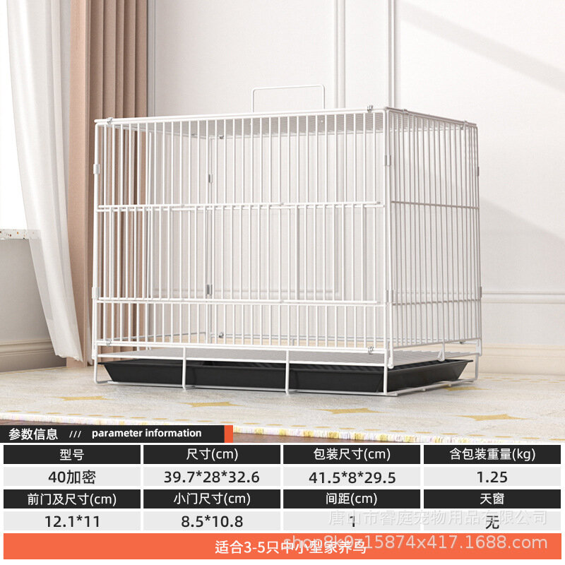 Клетка для птиц, вилла для попугаев, складная проволочная клетка для голубей, волнистых попугаев, щеглов, неразлучников, металлическая клетка для птиц