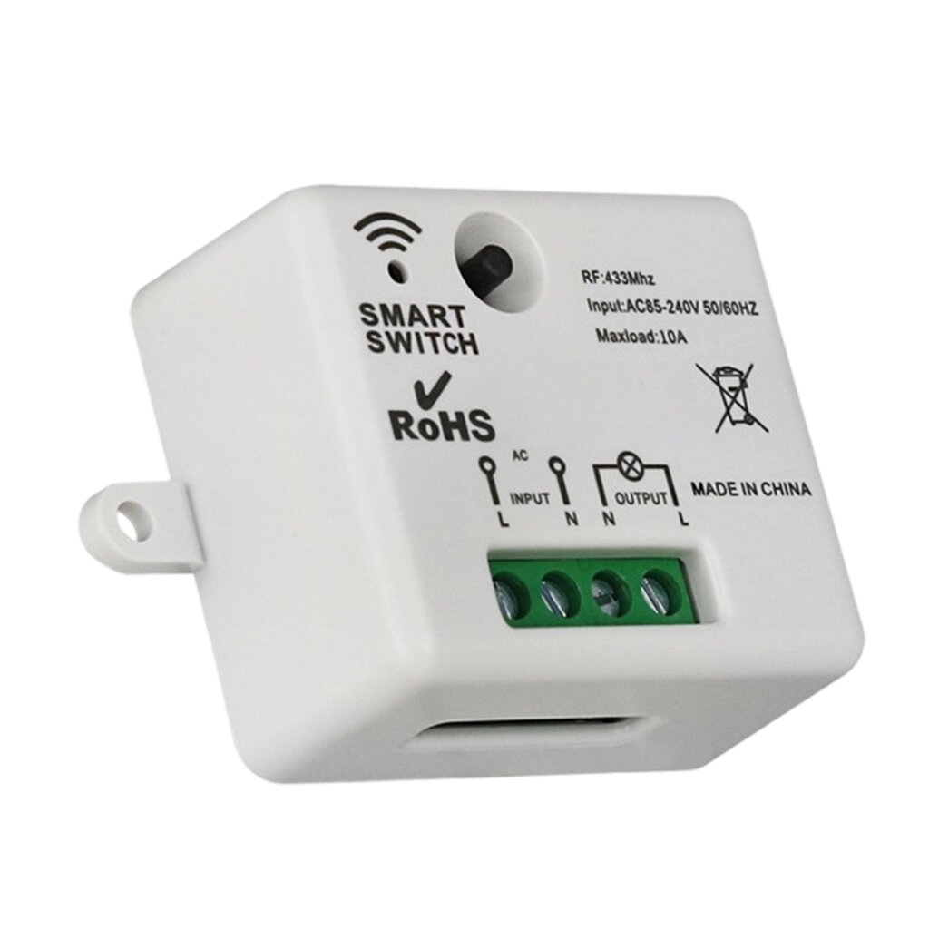 Контроллер радиочастоты 220 В переменного тока малой квадратной коробки RF-433mhz
