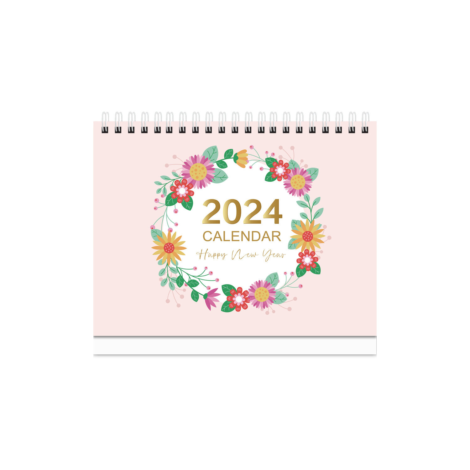 Календарь настольный для ежедневного расписания 2024, календарь на стойке с пружиной, календарь для записи, материал: 250 г, 500 г черная картонка, виды: Type-A, Type-B, Type-C, Type-D, размер: 22.8 x 19 x 0.5 см, вес упаковки: 265 г, количество: 1 шт.