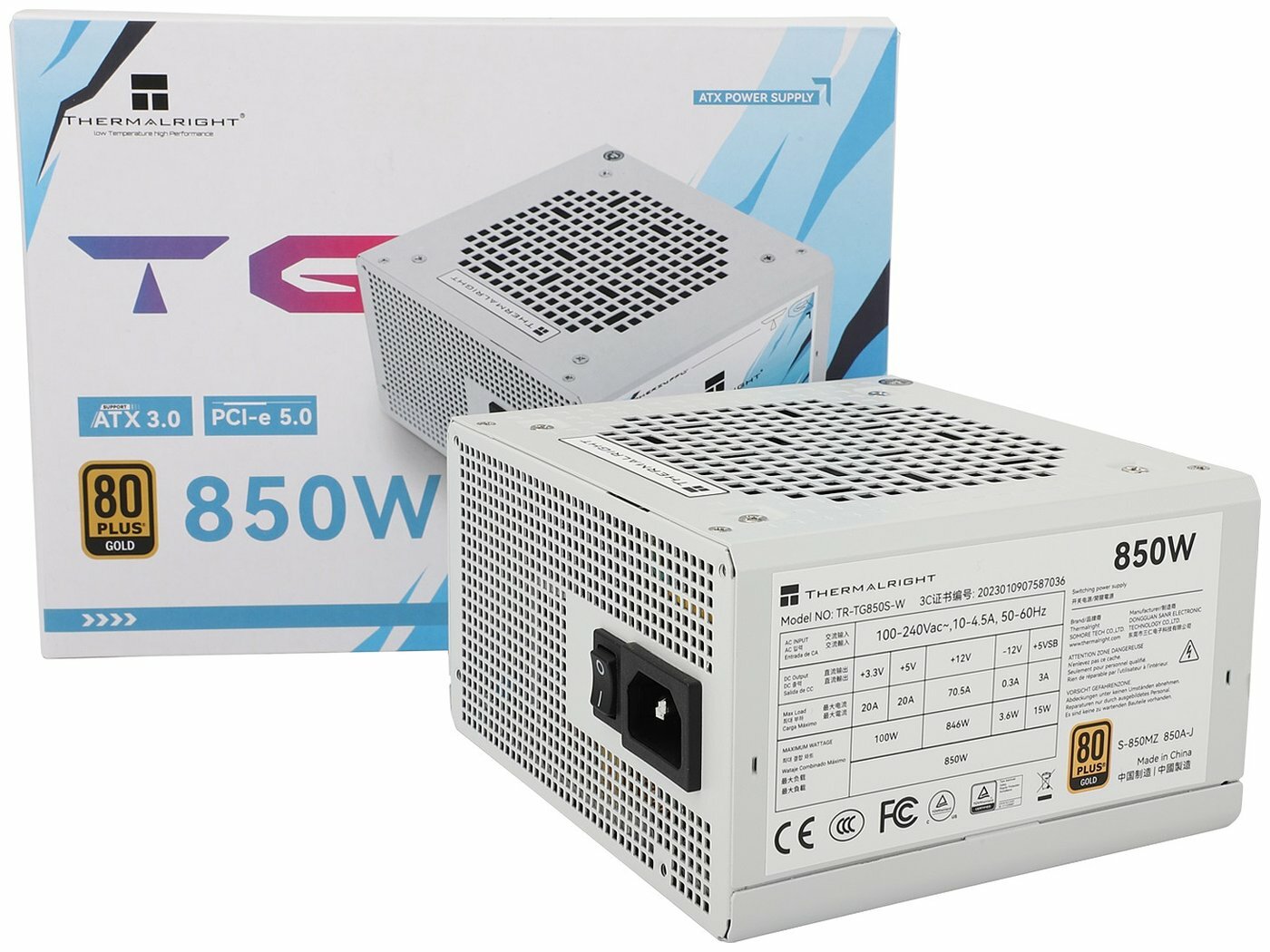 Блок питания Thermalright 850W Gold White (TR-TG850S-W)
