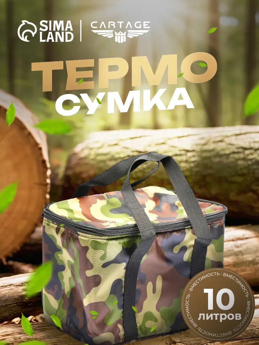 Термосумка для еды большая, сумка для пикника в машину