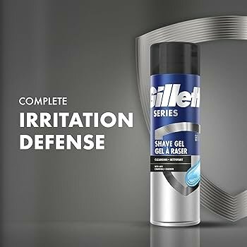 Гель для бритья Gillette Series Cleansing с древесным углем, 200мл