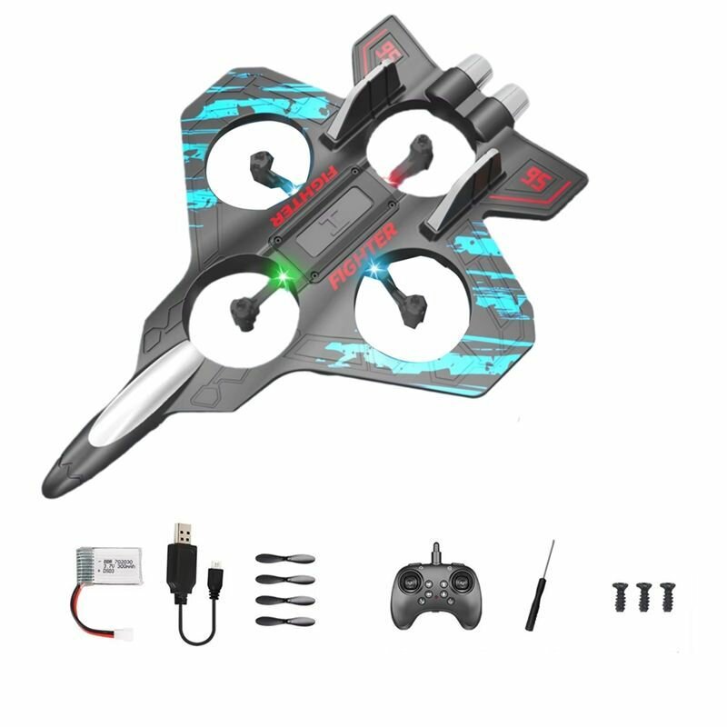 E6RC Самолет 2.4G С Дистанционным Управлением, Летающая Игрушка, Детский Подарок, Синий