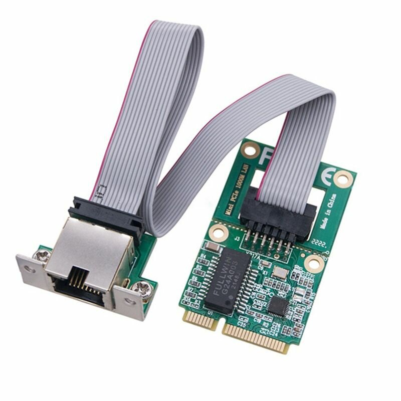 Новая сетевая карта Mini PCI-E 1000 Мбит/с Адаптер сетевой карты Gigabit Ethernet RTL8111F PCI Express 10/100/1000M RJ45 LAN