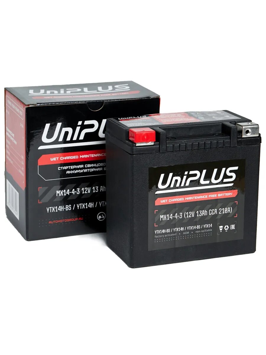 Аккумулятор Leoch UniPLUS MX14-4-3 12V 13Ач прям. пол.