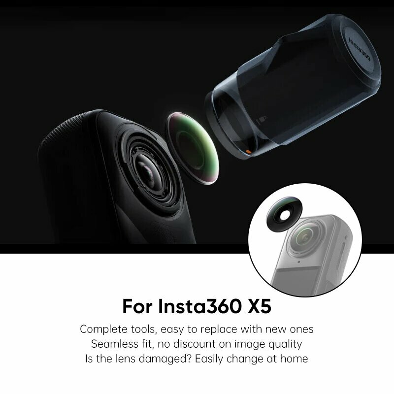 Комплект сменных линз Insta360 X5 Single Lens