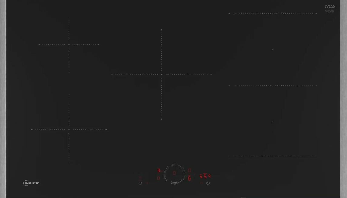 Индукционная варочная панель Neff T58YHW1/ Metallic silver / Серебристый металлик / (Spain)