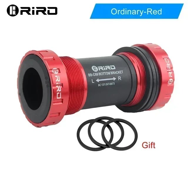 RIRO Каретка BB68 Красный для горного велосипеда