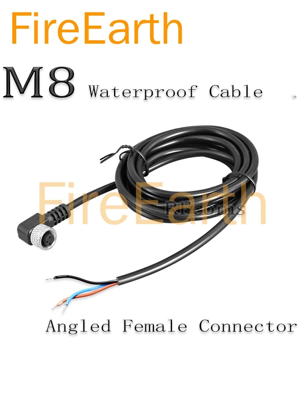 Кабель датчика AEVYVKV M8 2 3 4 5 6 8Pin 1м водонепроницаемый 8pin, Female Angled