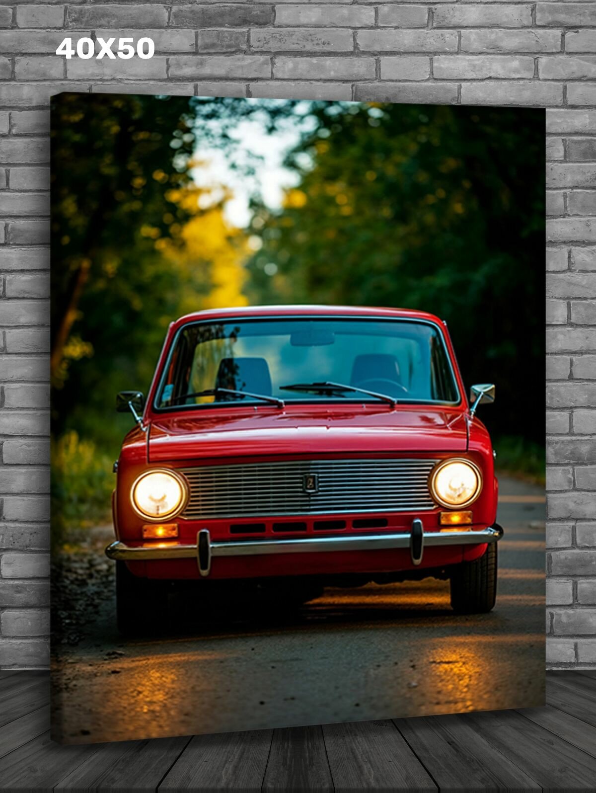 Картина интерьерная на стену 40х50 ВАЗ-2103 Жигули