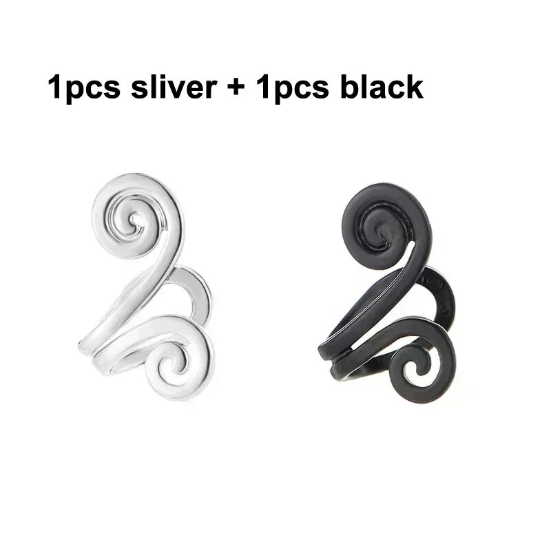 Магнитные серьги для похудения MOONBIFFY sliver black