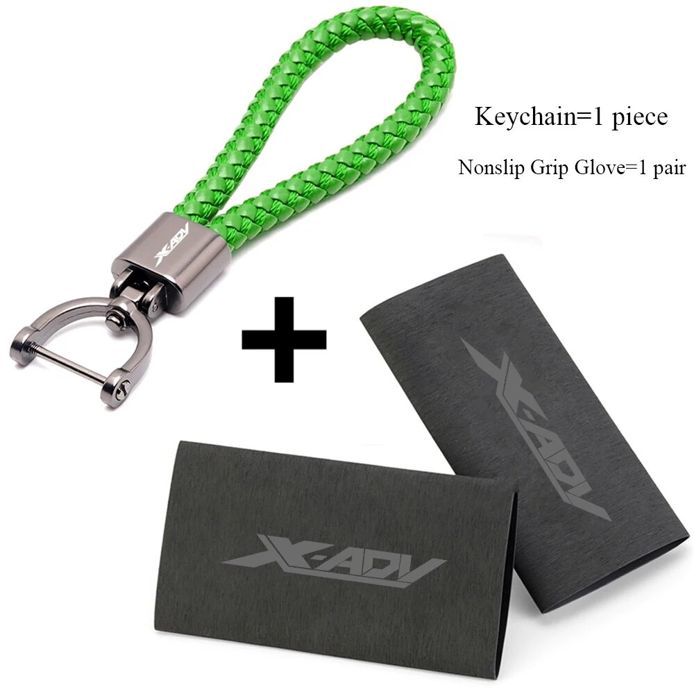 2024 горячая Распродажа для HONDA XADV 750 Φ 750 X ADV 300 750 XADV 1000 Мотоциклетные аксессуары обогревающая Крышка нескользящая Резина Keychain 1Set Green