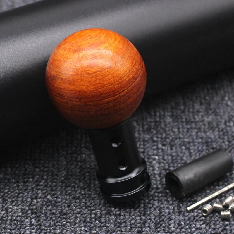 Автомобильная ручка переключения передач из цельного дерева, ручная ручка переключения передач, ручка переключения передач из палисандра, деревянная ручка 5/6 скоростей, универсальная автомобильная ручка Solid wood A02