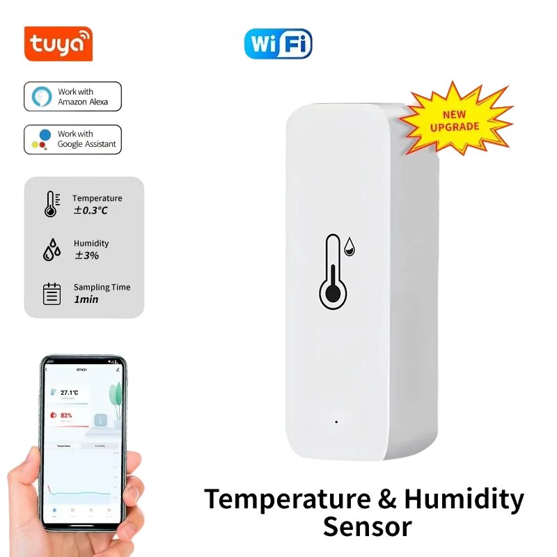 Датчик температуры и влажности OnePlus Tuya WIFI