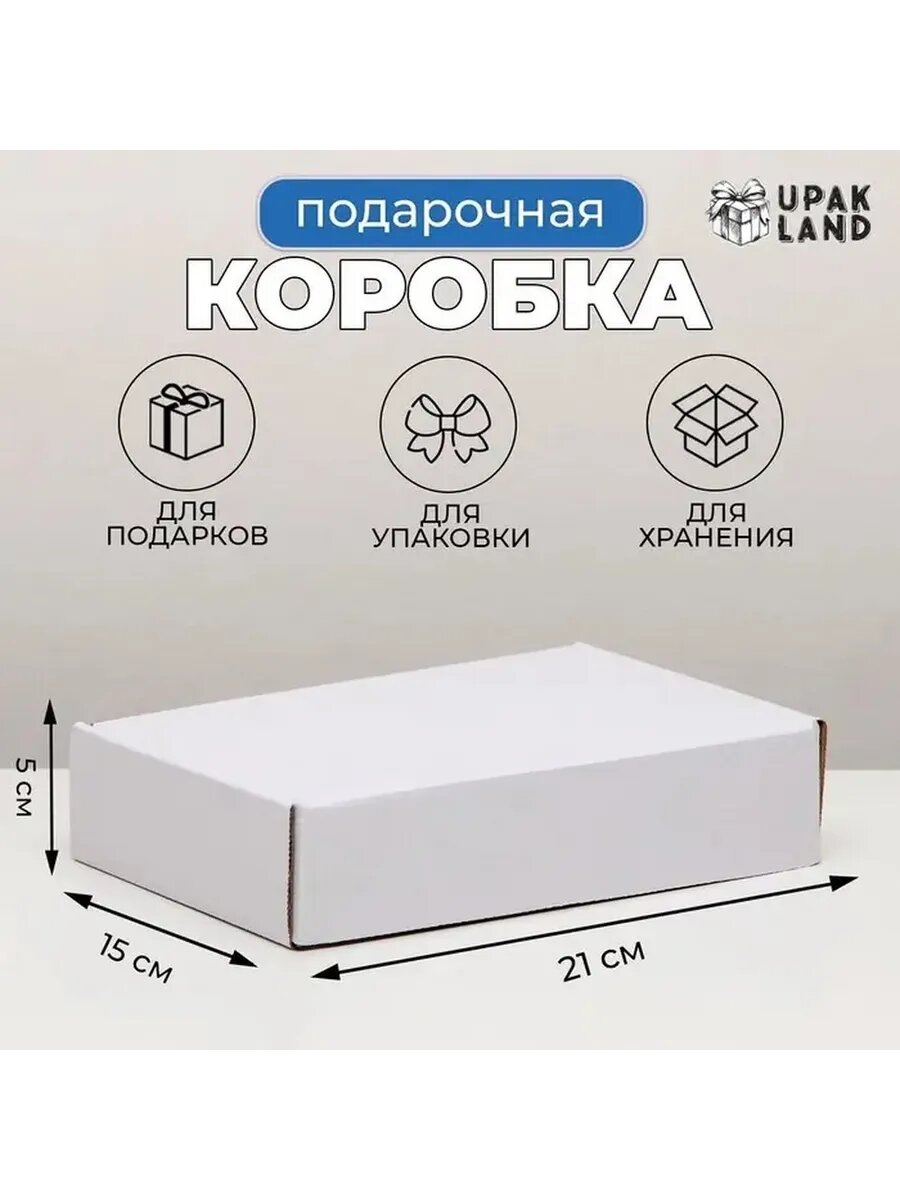 Минималистичная самосборная коробка для подарков