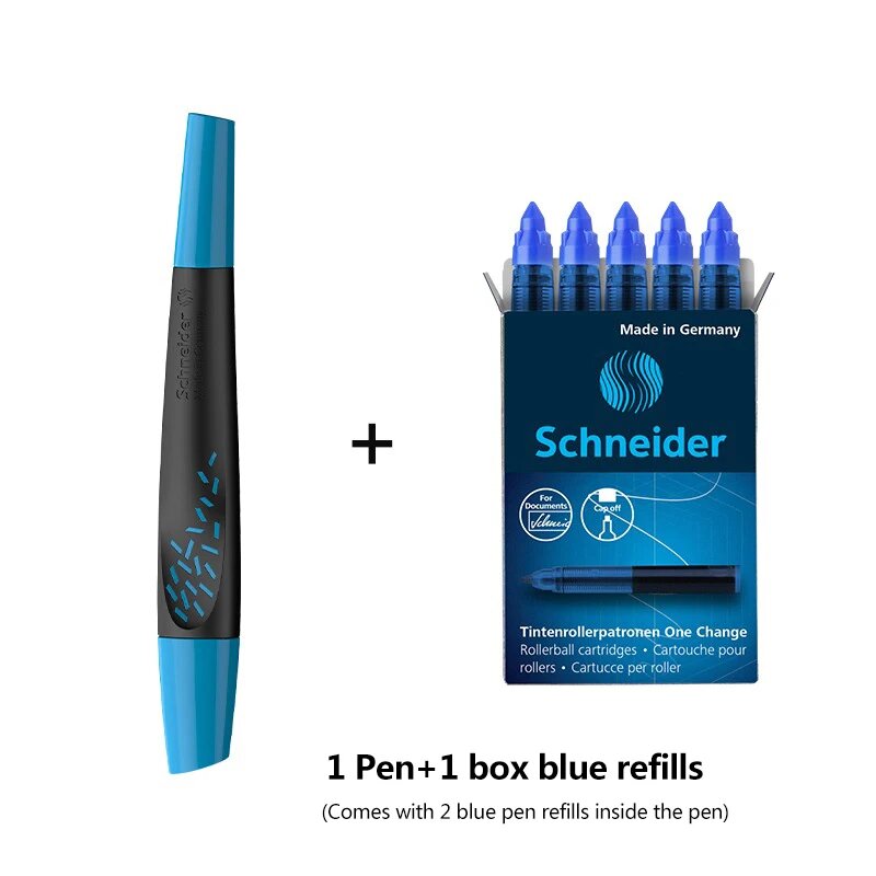 Гелевая ручка Schneider Breeze черная Синий, 1 pen blue refill