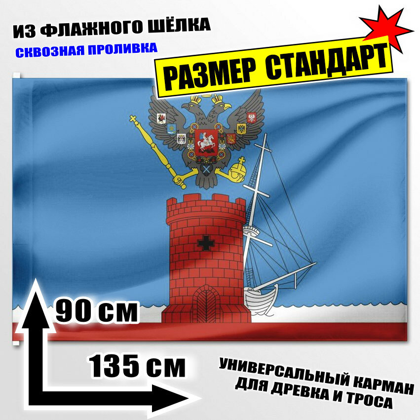 Флаг города Феодосия 135x90 см.