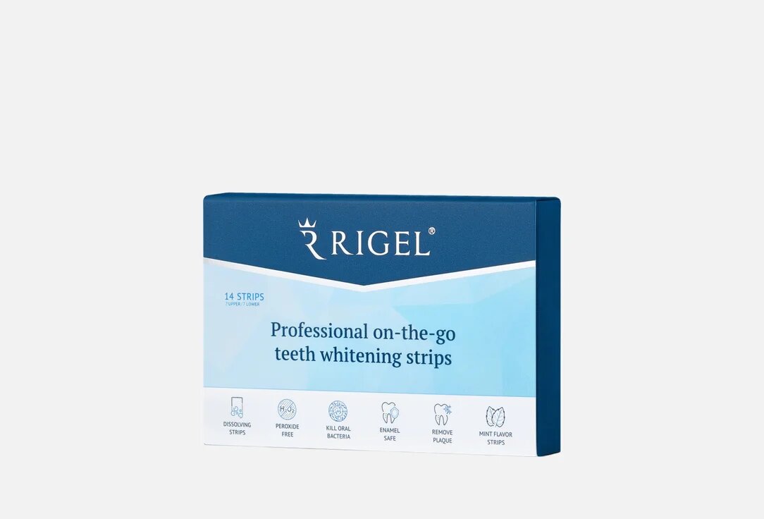 RIGEL Professional on-the-go Отбеливающие полоски для зубов 14 шт