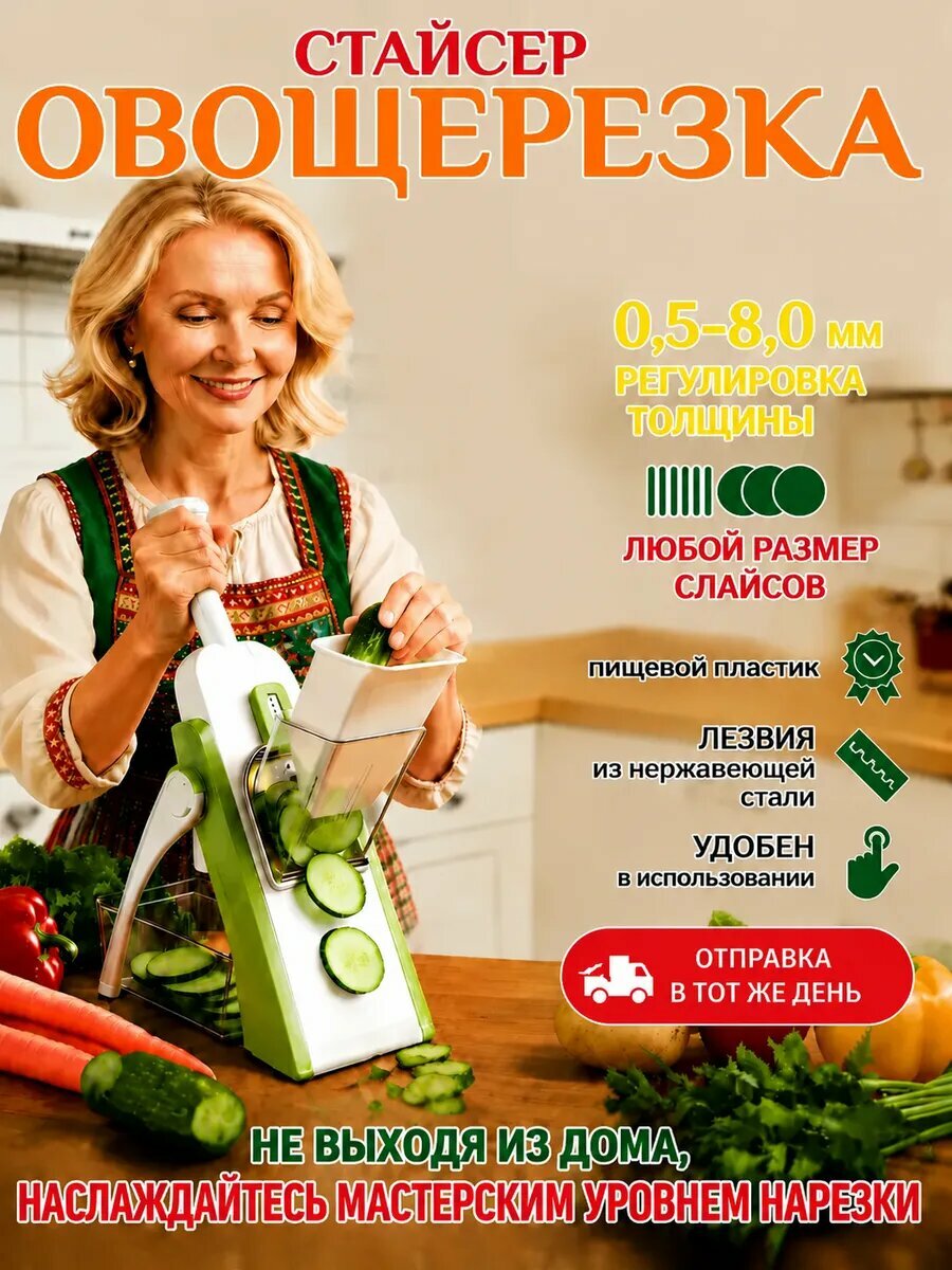 Ручная многофункциональная овощерезка