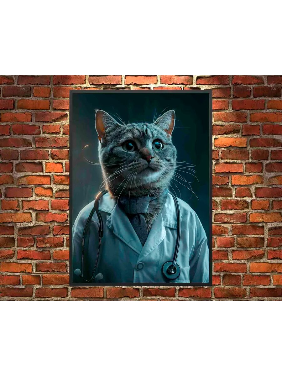 Дикий кот- животный доктор 2, Плакат 30x42см