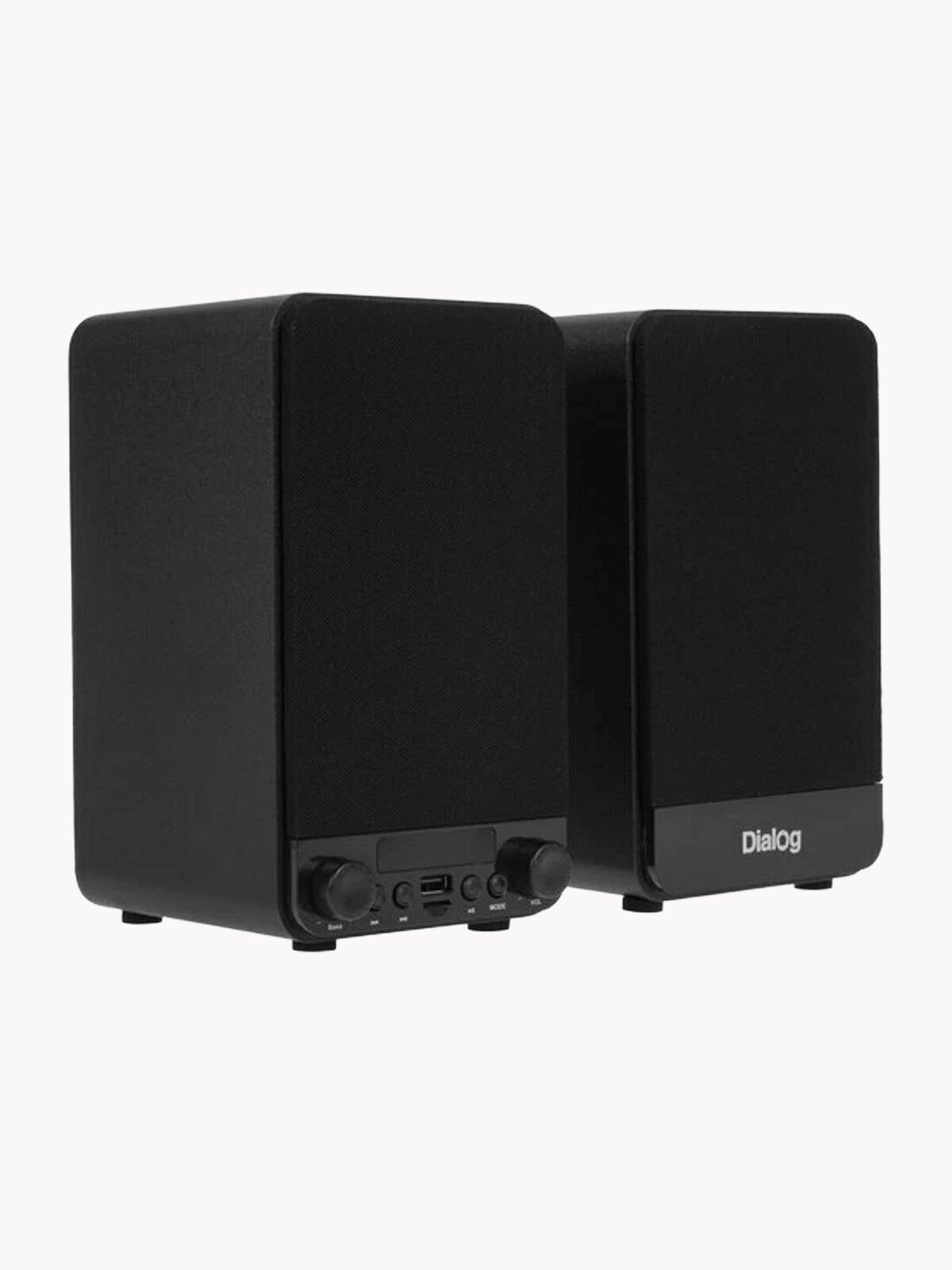 Dialog Колонки Jazz AJ - 13 BLACK - акустические колонки 2.0, 2 15W RMS, Bluetooth, FM, USB+microSD reader