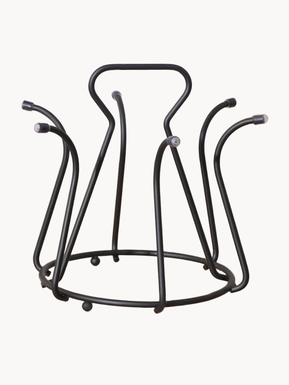 Подставка Доляна, для стаканов, металл, 20×20×18 см, черный матовый