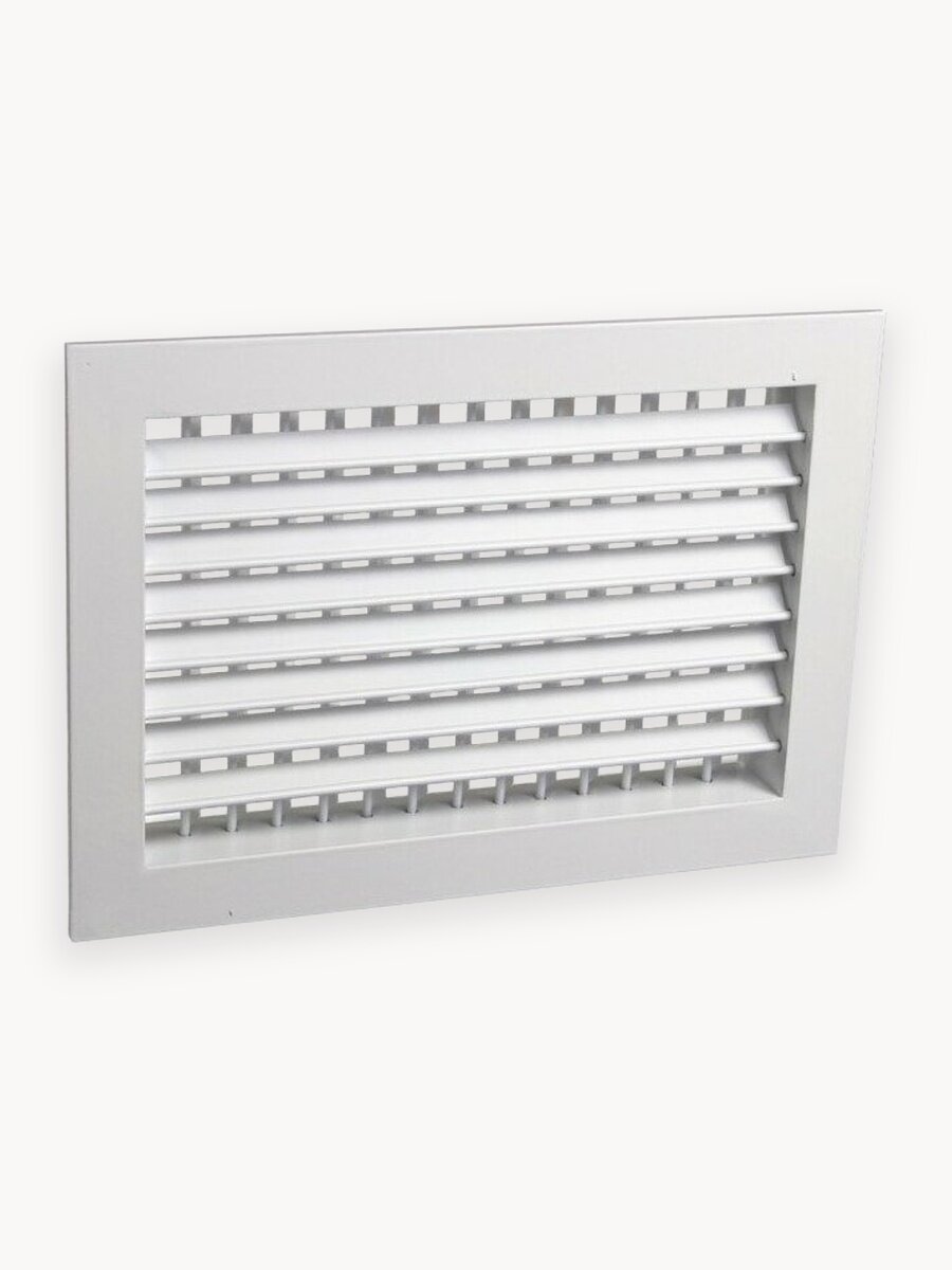 Вентиляционная алюминиевая решетка двухрядная Гранд Вент 200x100