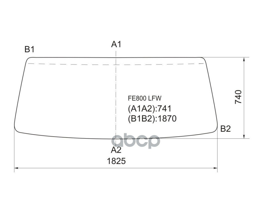 Стекло лобовое Dongfeng DF47 06-19 / Mitsubishi Fuso Canter FE8 02-23 XYG арт. FE800 LFW