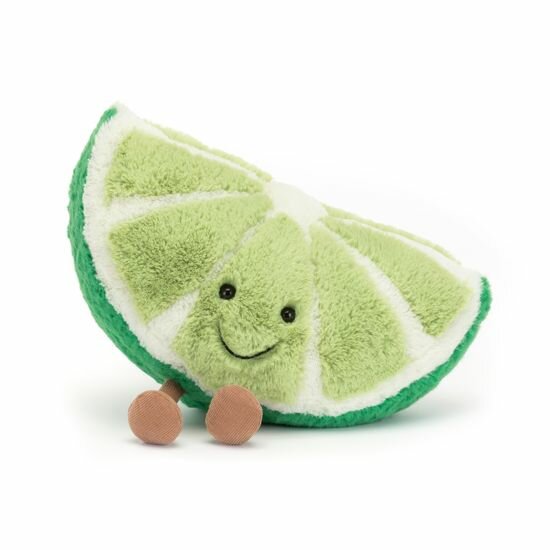 Мягкая игрушка Jellycat Amuseable Slice Of Lime в виде лайма
