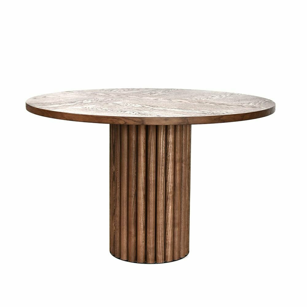 Круглый обеденный стол из дуба, диаметр 120 см, высота 75 см