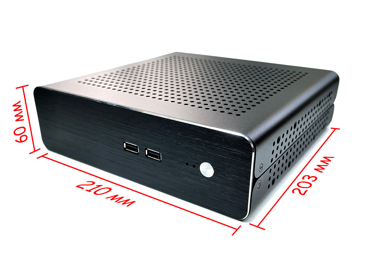 E-mini E-G60 black (mini-ITX, без блока питания)