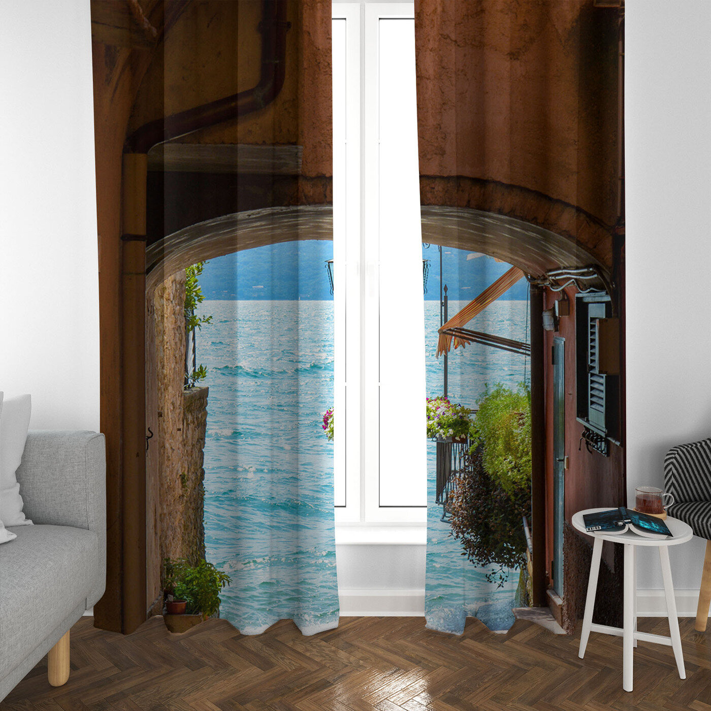 Фотошторы из габардина, 290х260см