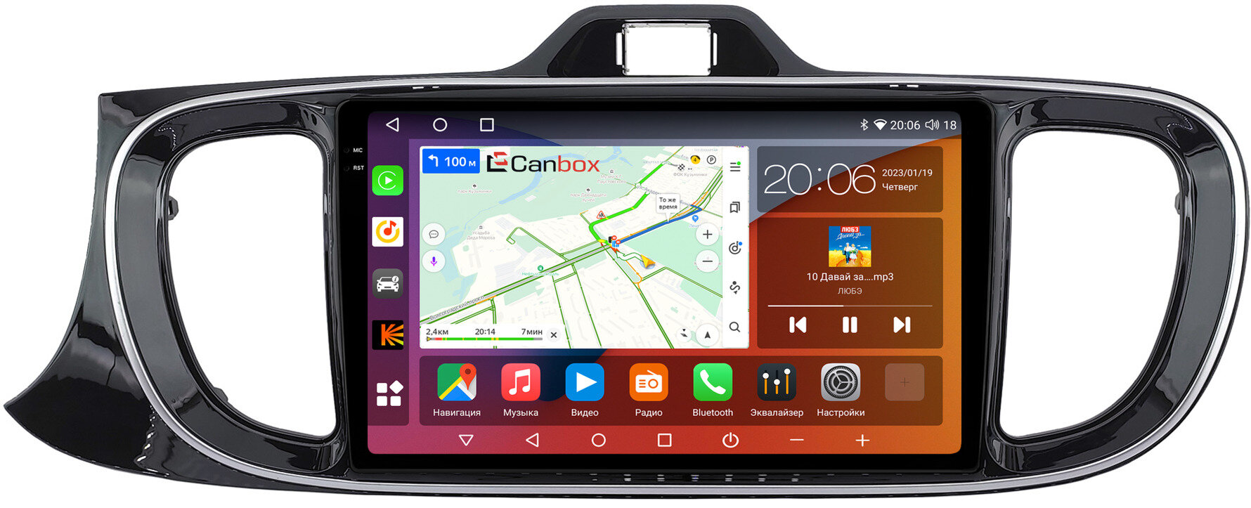 Штатная магнитола Canbox EVO 2K 5816-9-0142 Kia Pegas 2017-2026 (глянцевая) Android 14 (4G-SIM, 8/256, DSP, QLed, AI, 360)