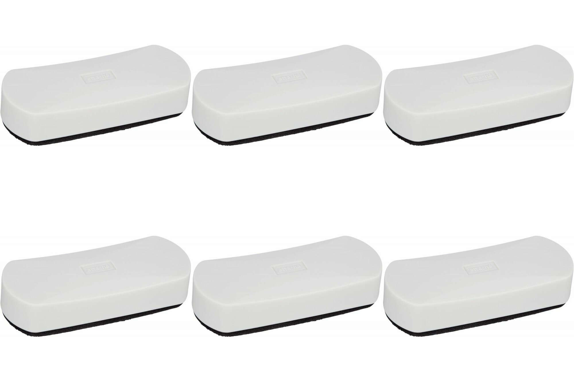 Attache Стиратель для доски Губка, 50x125 мм, 6 шт