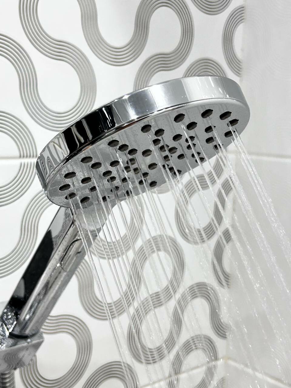 Душевая лейка Hansen H2019, 2 режима, антиизвестковое покрытие, АБС-пластик, круглая форма