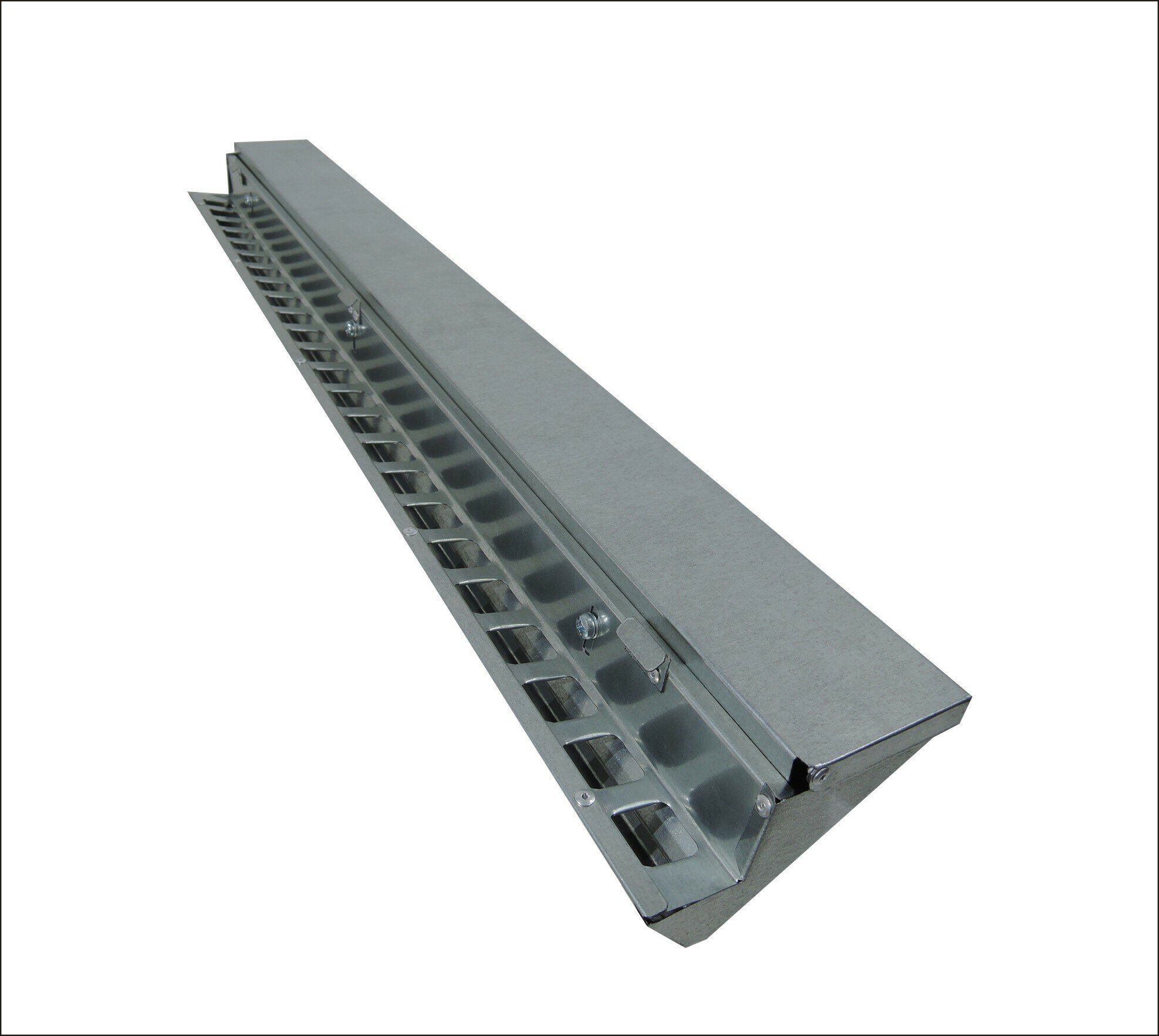 Кормушка для перепелов «Экономка Престиж 30см перепела» бункерная металлическая навесная с крышкой