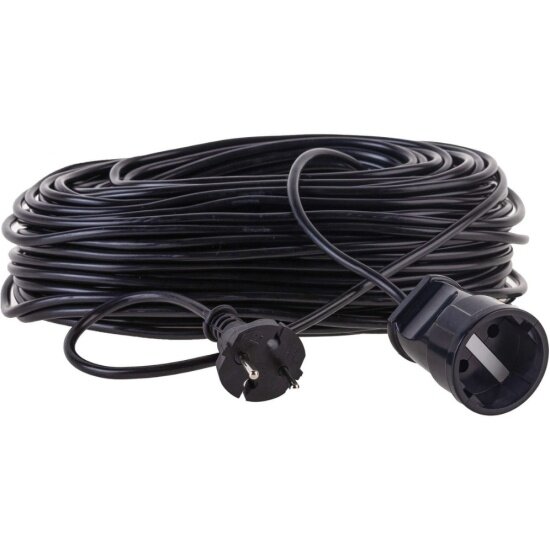 Удлинитель-шнур силовой Зубр ПВС 2x0.75 50м 2200Вт, ПВС 207-Ш, 55023-50