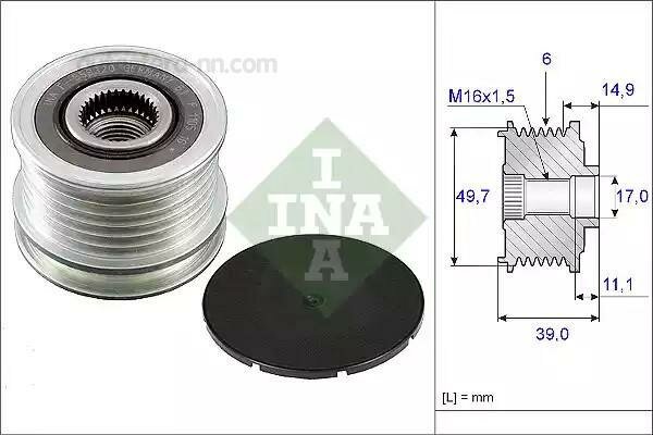 INA 535005010 Шкив генератора
