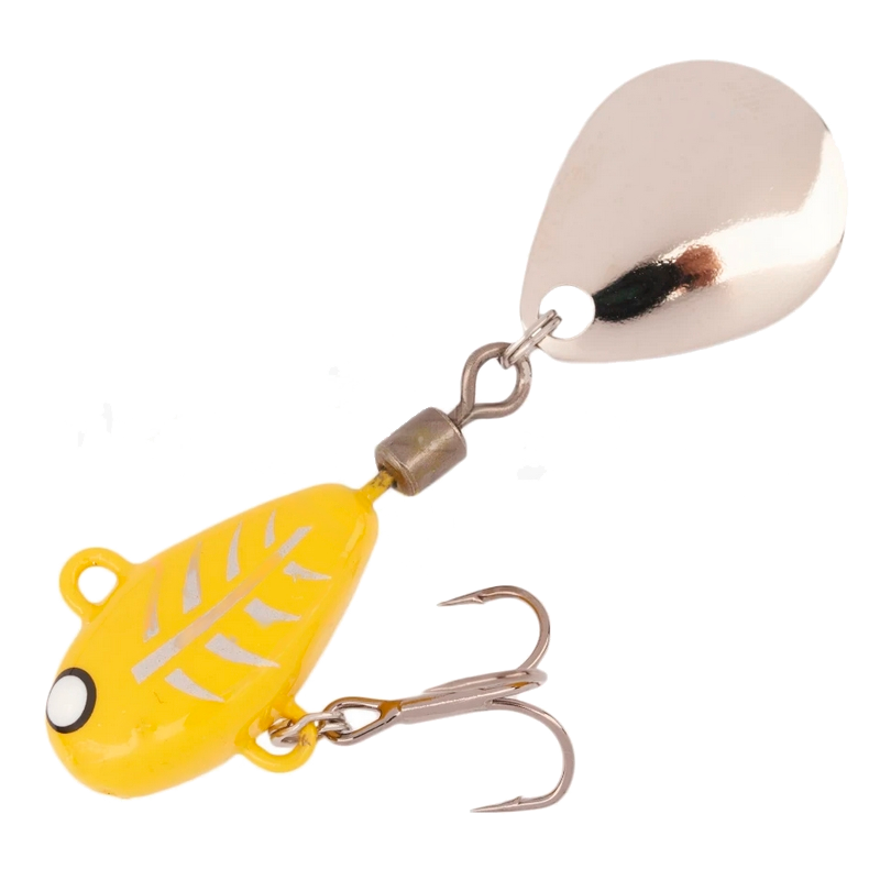 Тейл спиннер UF-Studio Hurricane #Yellow Ghost - размер 3 см