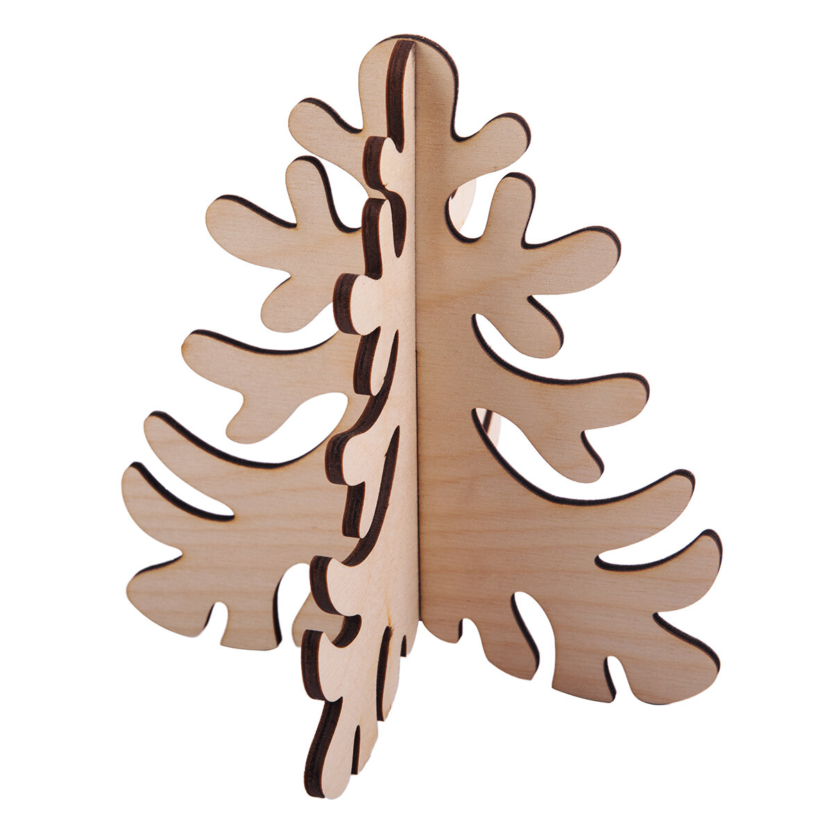 Mr. Carving ВД-1219-OW09 Елка 3D Заготовка для декорирования из фанеры 14х14х15 см