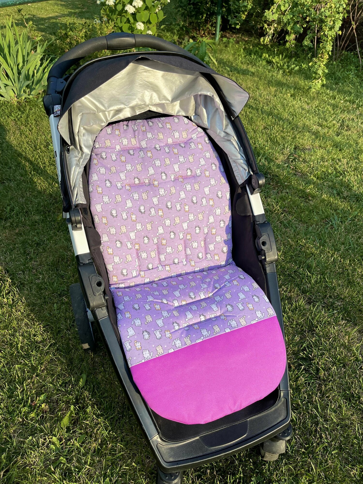 Матрасик в коляску двусторонний