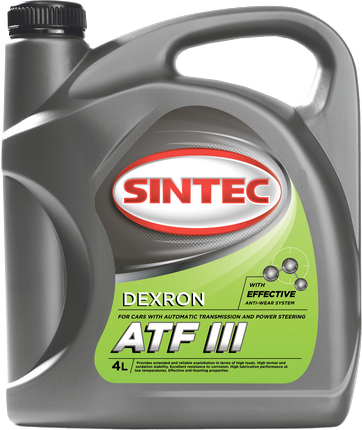 Sintec ATF III Dexron (4л) 900265