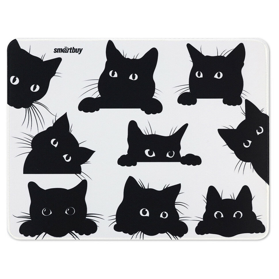 Коврик для мыши Smartbuy Cat-1, 360*270*3мм, ткань+резиновая основа, 365523